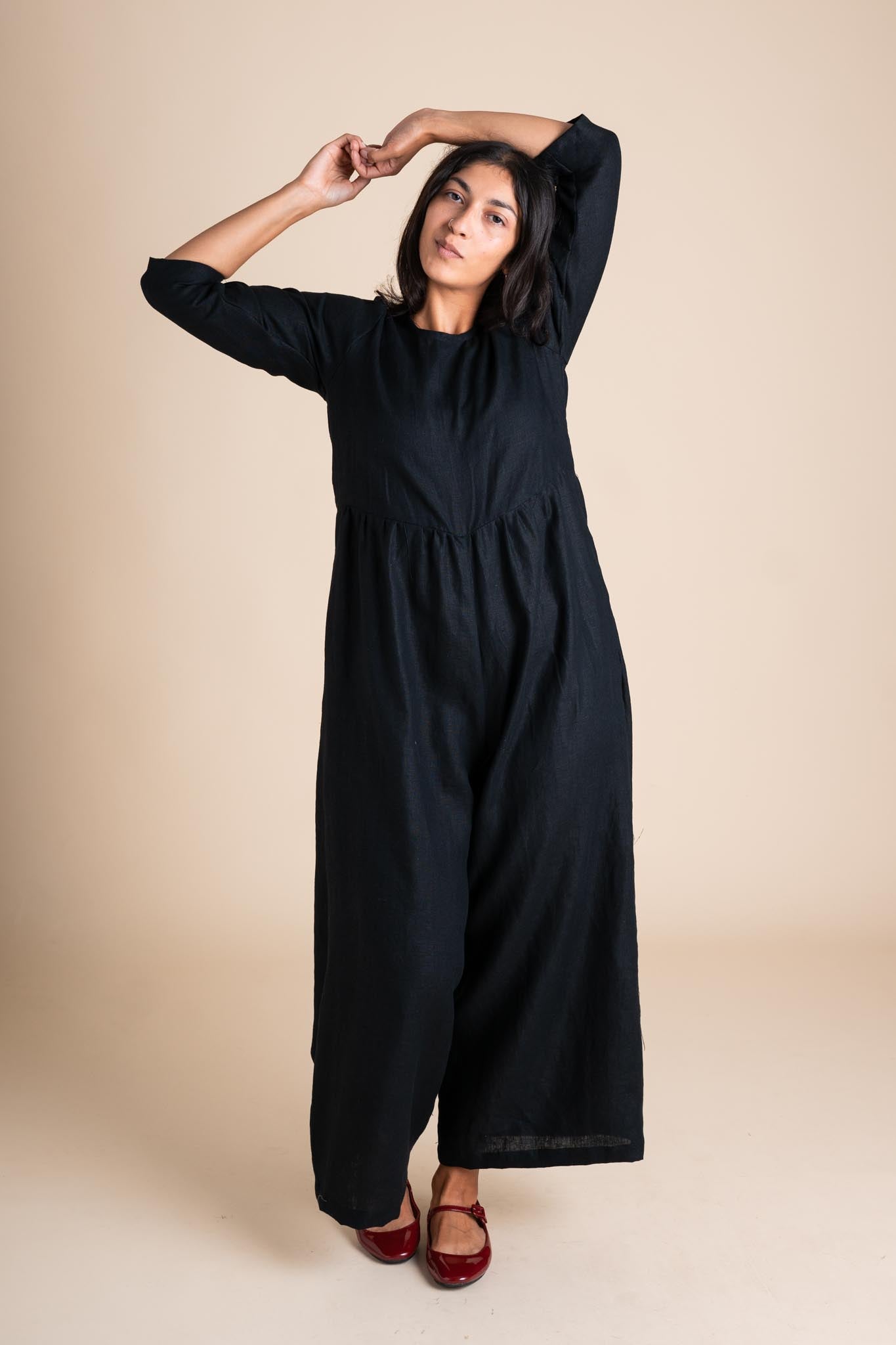 Ranch Jumpsuit in Black – Shifting Gaia